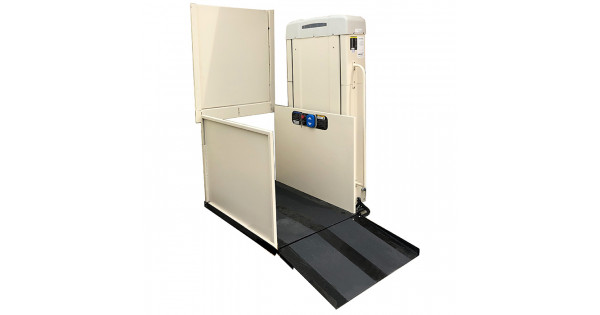 53 inch Straight through, Right tower wheelchair lift for businesses